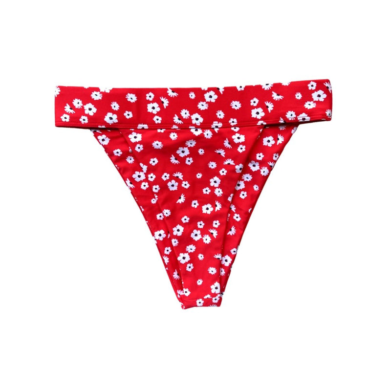 ANNA BIKINI BOTTOMS IN FLORAL SANGRIA - PINKCOLADA – PINKCOLADA